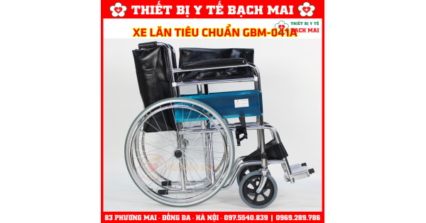 Xe Lăn GBM-041A Khung Thép Sơn Tĩnh Điện